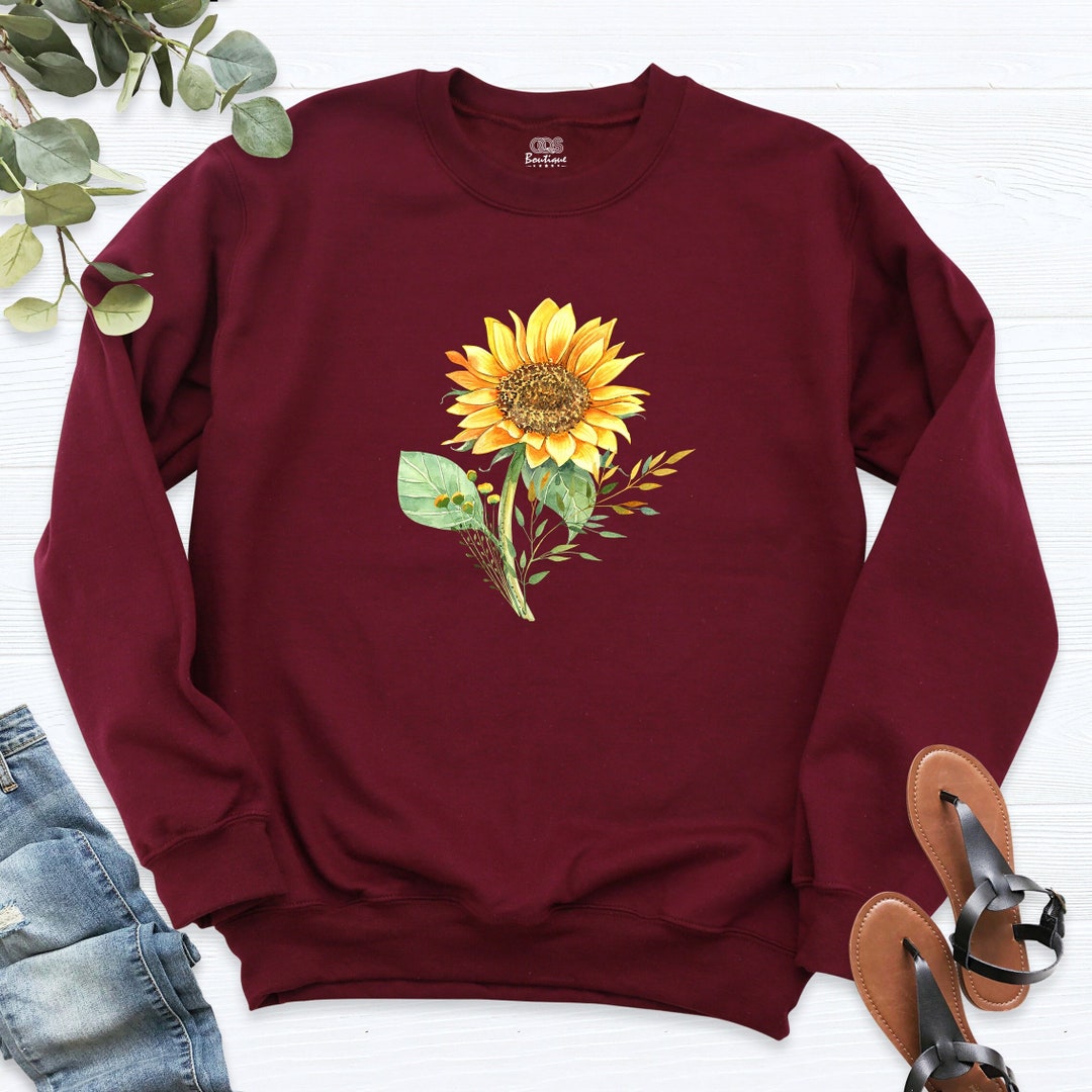 Sunflower Sweatshirt, Sunflower Shirts for Women, Sunflower Gifts ...