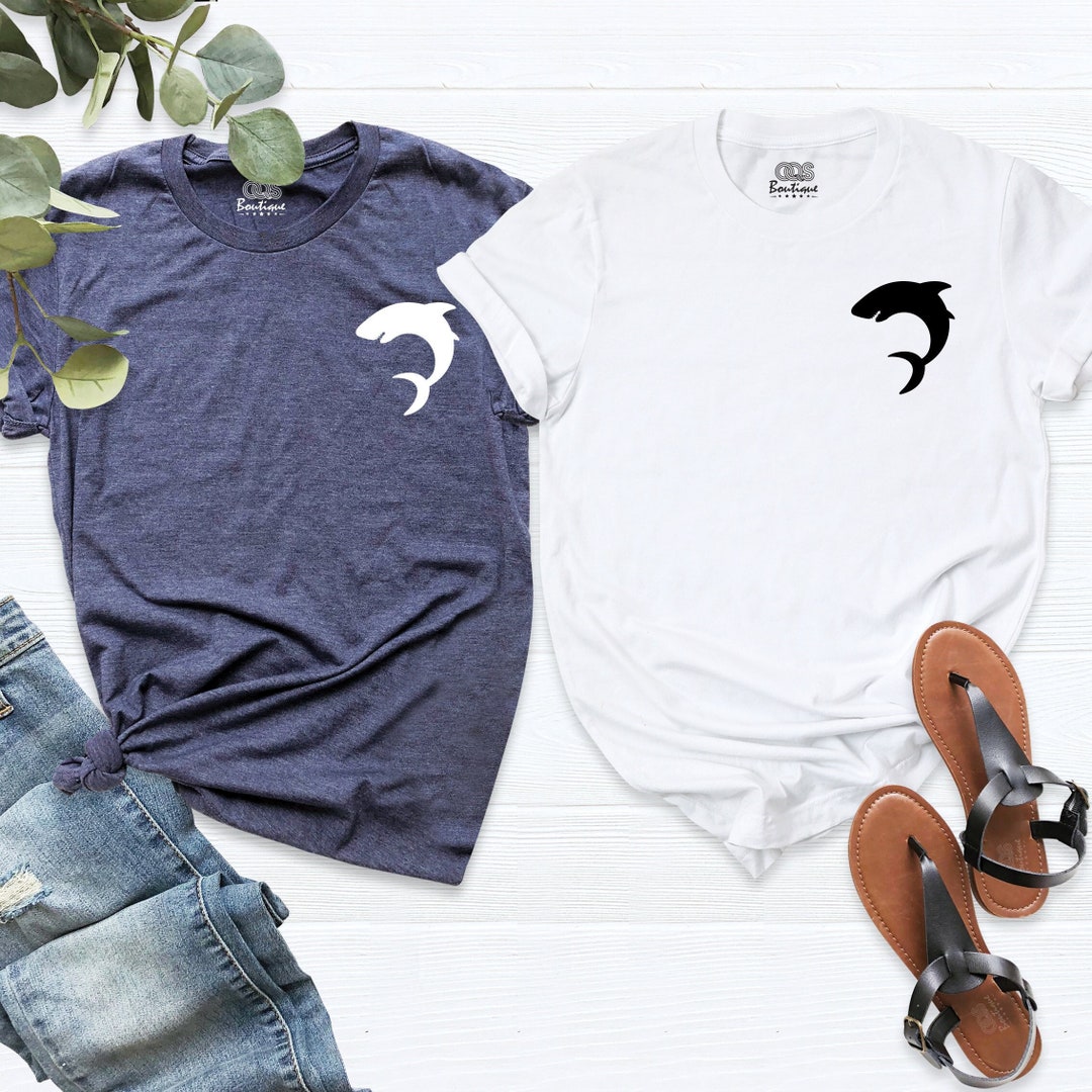 Shark Shirt Sea Shark Outfit Summer Shark T-shirt Beach - Etsy