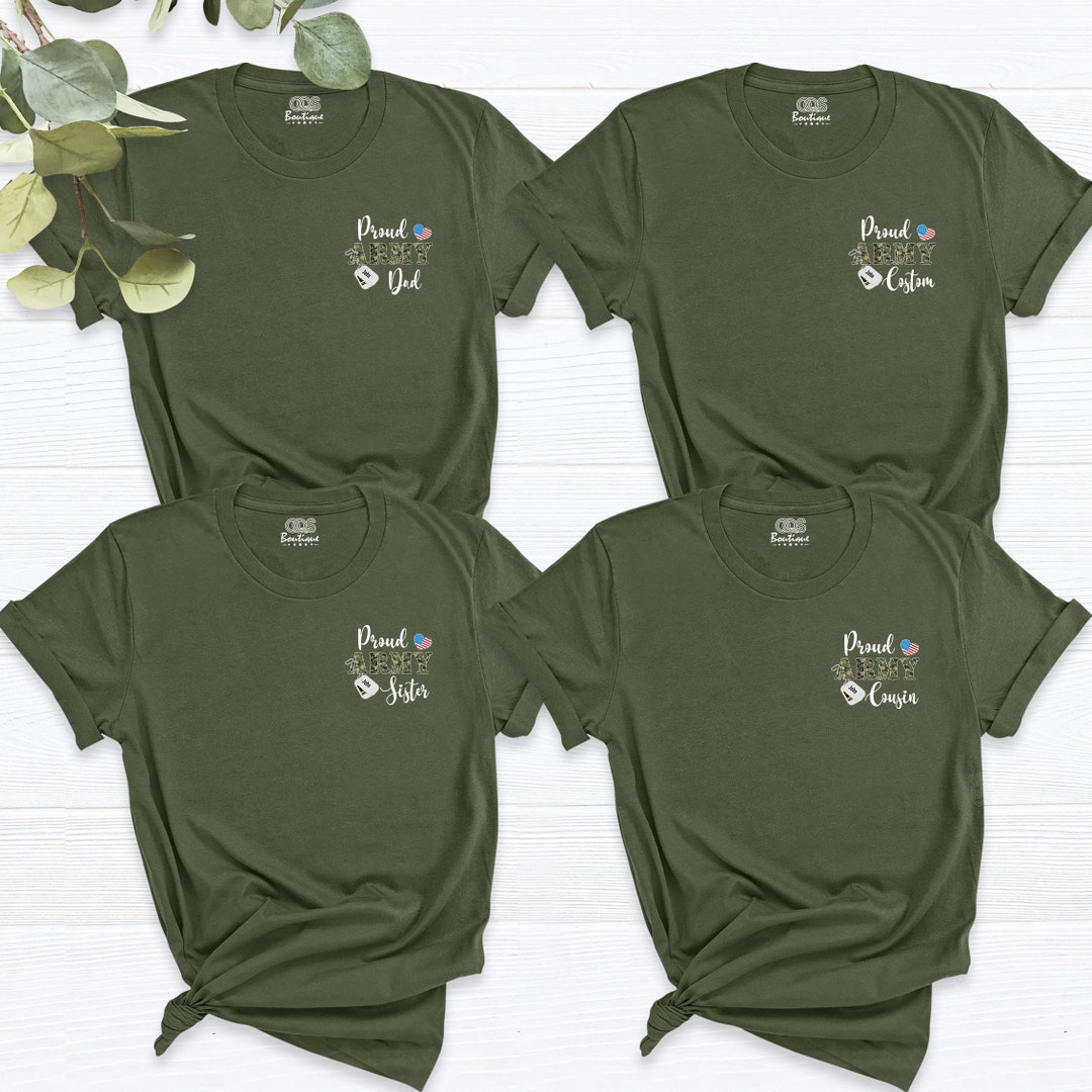 Proud Army Family Shirts, Matching Family Shirts, Army Shirt, Proud ...