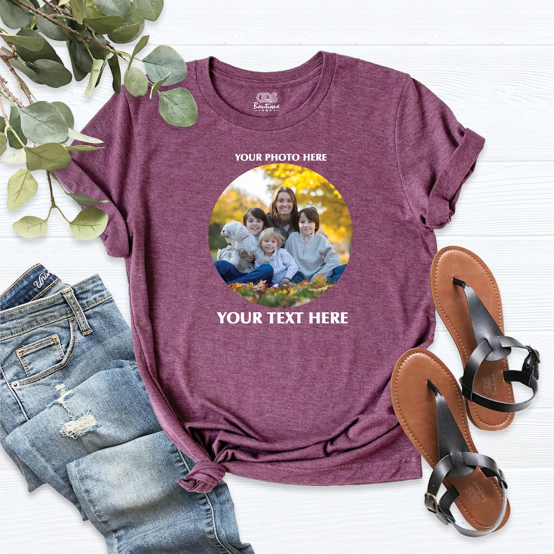 Custom Photo Shirt, T-shirt Photo, Photo Shirt, Custom Picture Shirt ...