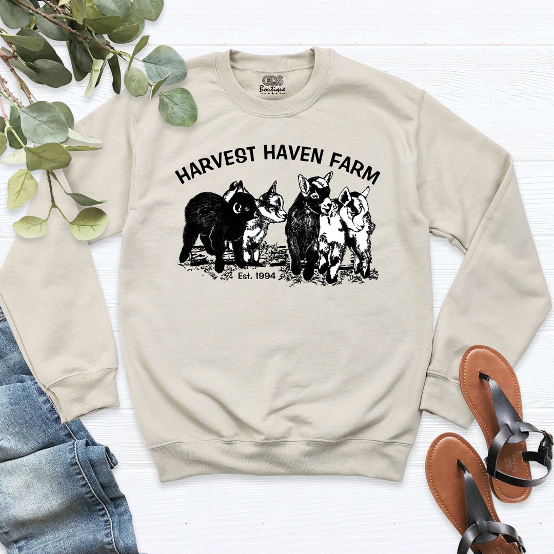 Personalized Name Est Goats Sweatshirt, Custom Family Farm Hoodie, Cute ...