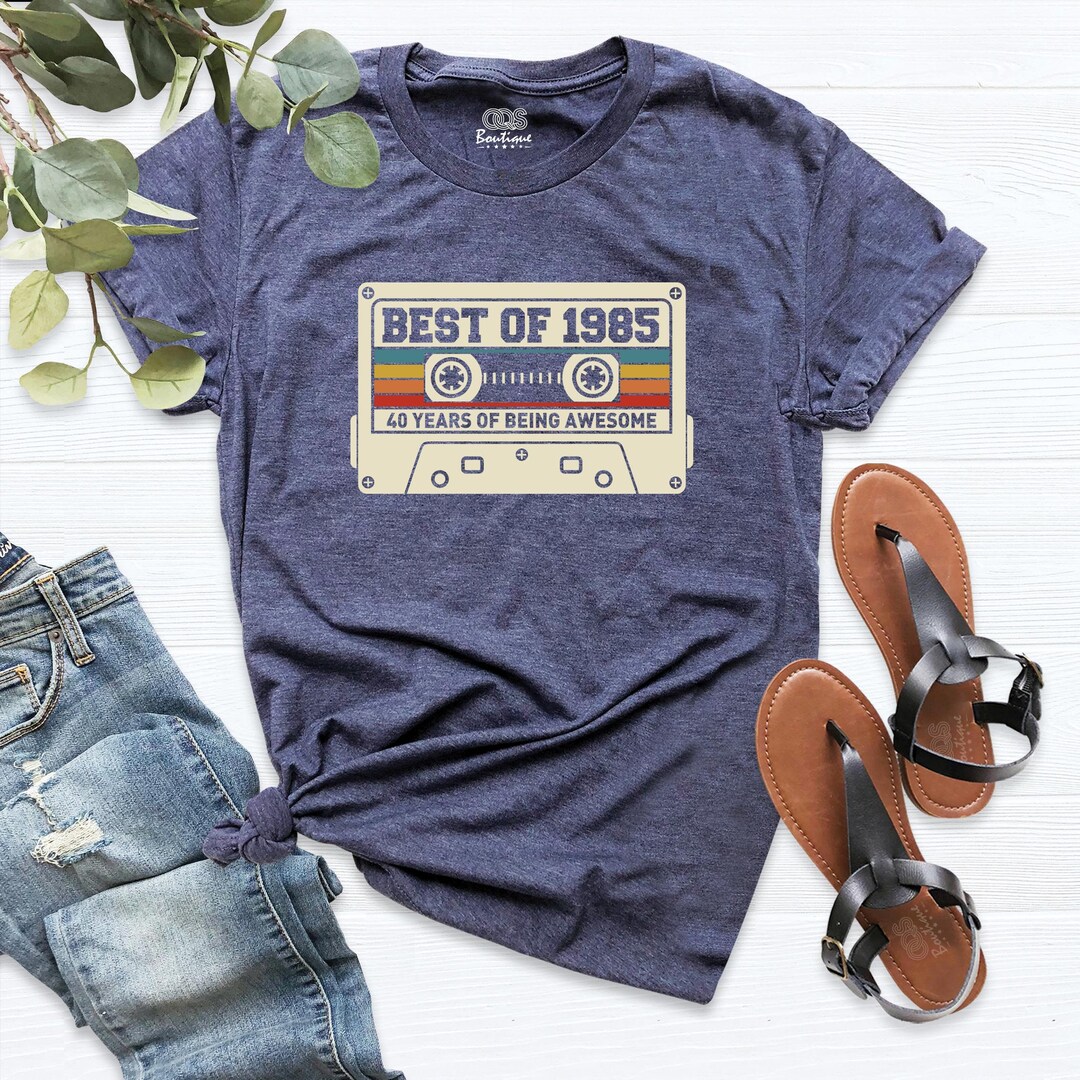 1985 Vintage Cassette Shirt, 1985 Birthday Tees, 40th Birthday Gift for ...
