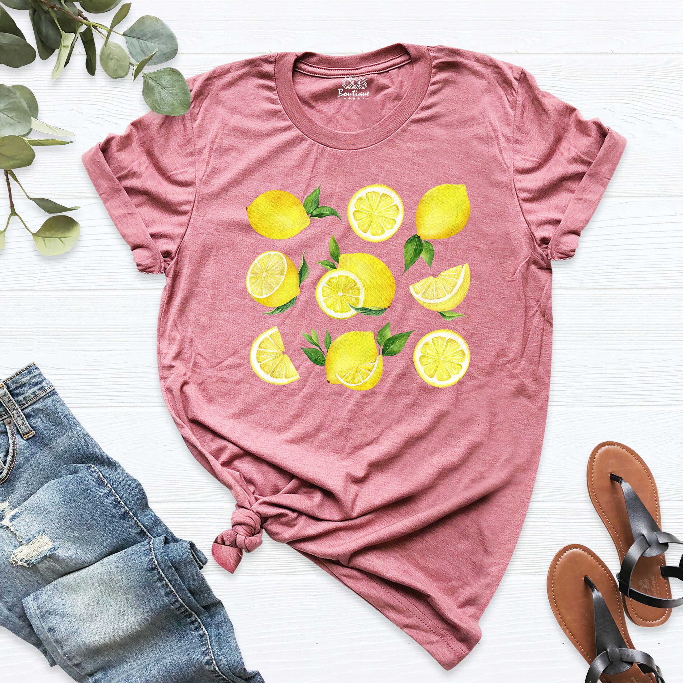 Cute Fruit Lemon Shirt, Lemons T-shirt, Botanical Shirt, Cottagecore ...