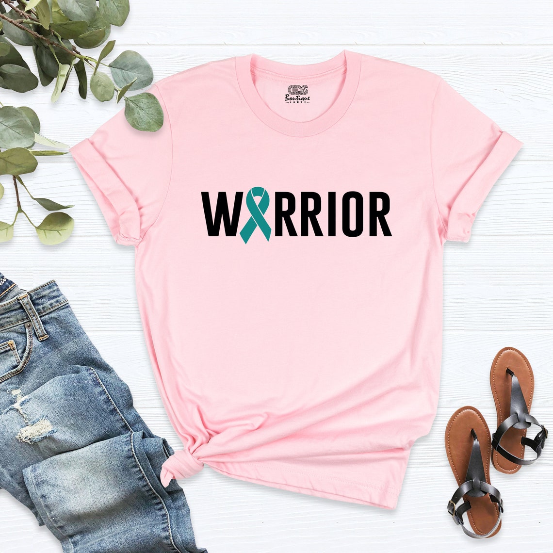 Support Squad Cervical Cancer Shirt, Custom Teal Ribbon Warrior Shirts ...