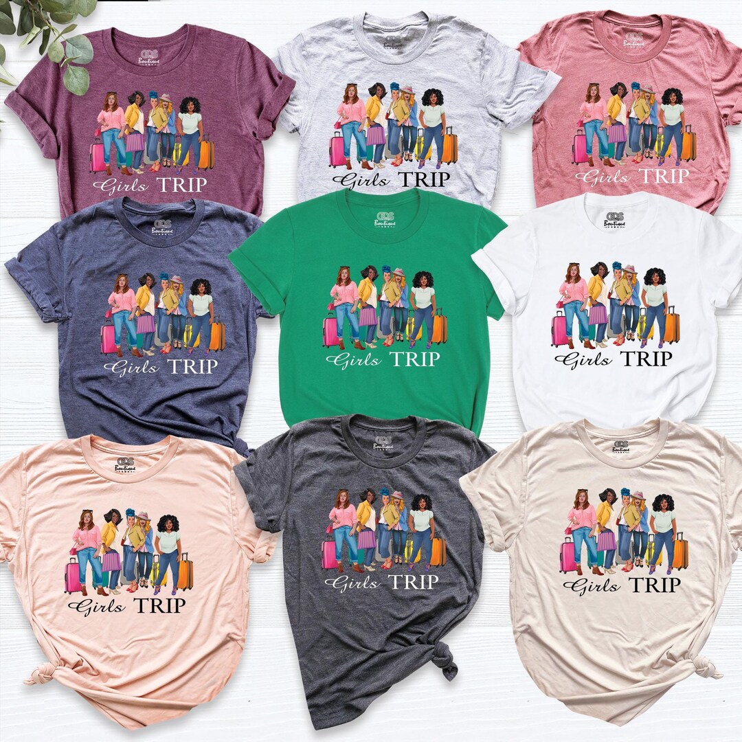 Girls Trip Shirt, Vacation Shirt, Girls Travel Adventure Shirt, Ladies ...