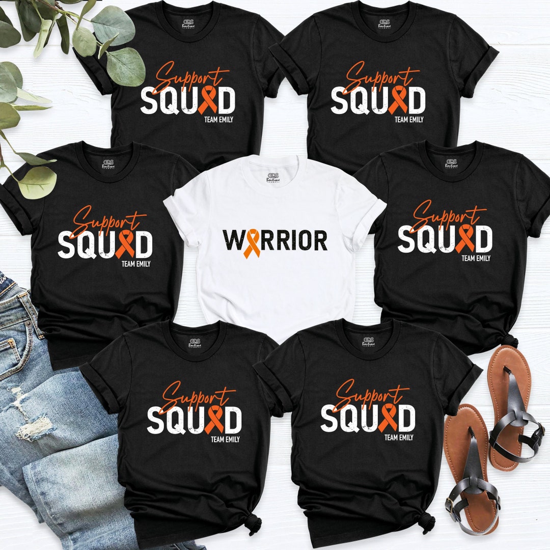 Multiple Sclerosis Awareness Team Shirt, Support Squad MS Tee, Orange ...