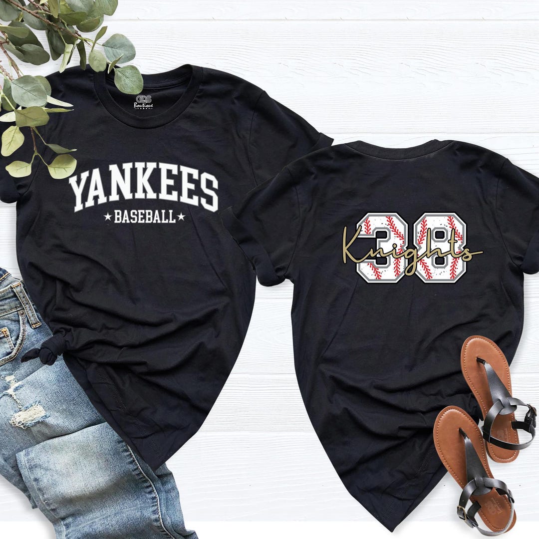 Custom Baseball Team Shirt, Personalized Name and Number Jersey Tee ...