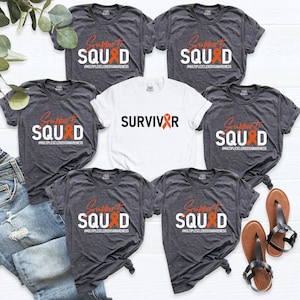 Multiple Sclerosis Awareness Team Shirt, Support Squad MS Tee, Orange ...