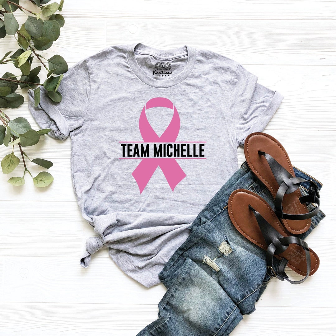 Breast Cancer Custom Shirt, We Wear Pink Shirt, Personalized Cancer ...