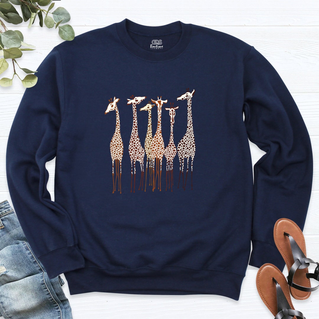 Giraffe Sweatshirt, Giraffe Sirts for Women, Giraffe Hoodie, Cute ...