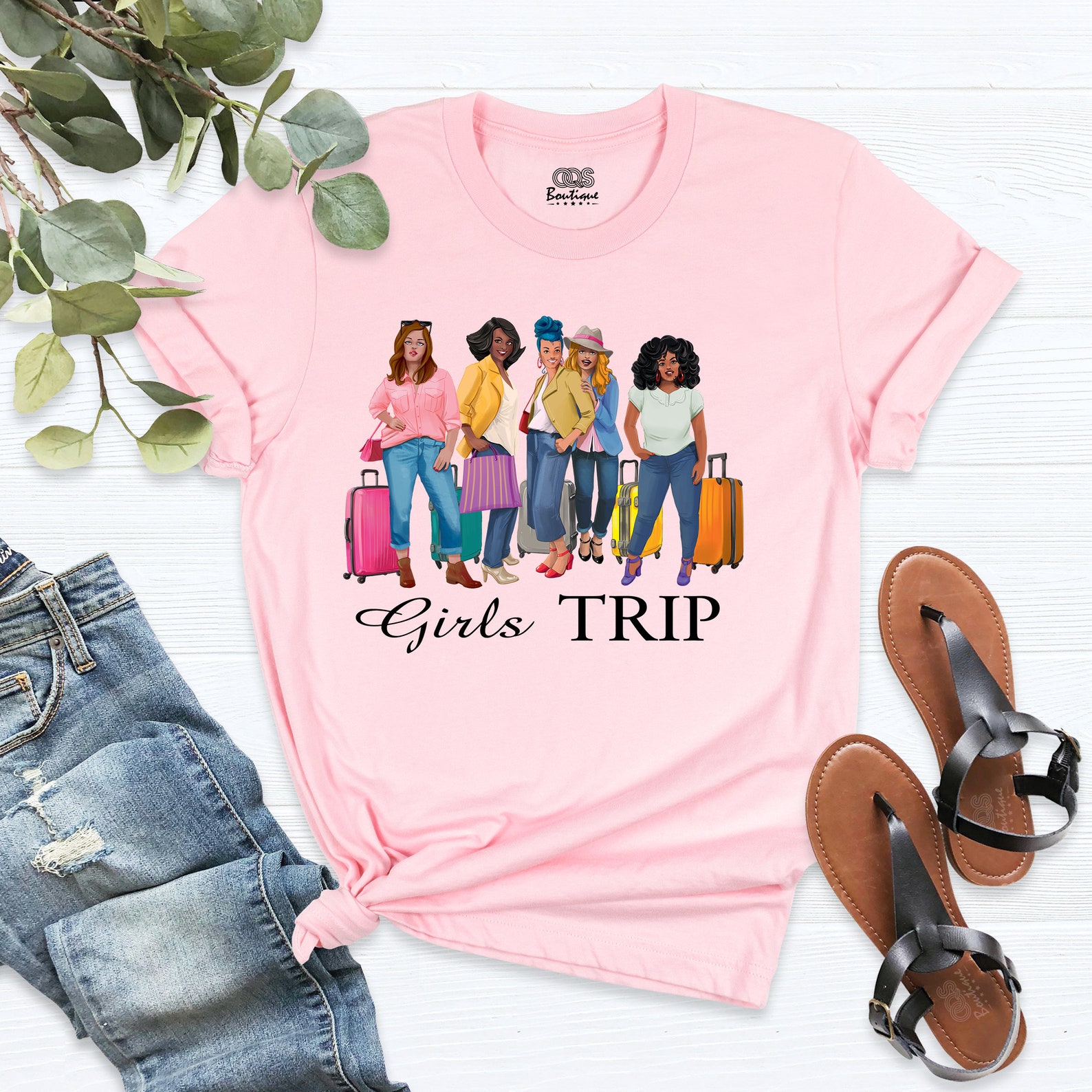 Girls Trip Shirt, Vacation Shirt, Girls Travel Adventure Shirt, Ladies ...