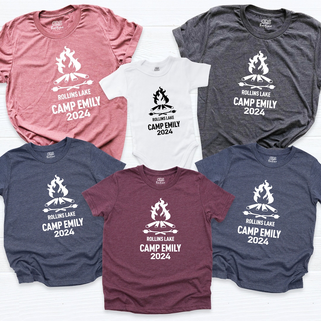 Custom Family Camping Trip Tshirt, Camper Family Matching Shirts ...