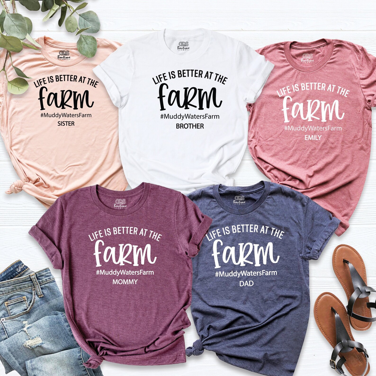 Custom Farm Shirt, Customizable Family Name Shirt, Life is Better at ...