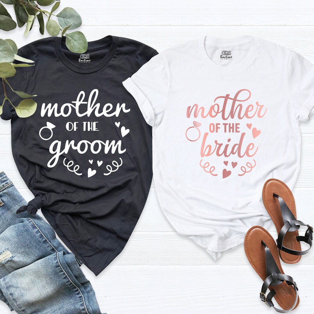 Mother of the Bride and Groom Shirts, Matching Mom Shirts, Mom Wedding ...