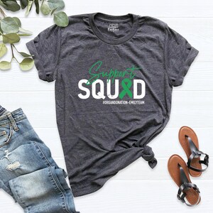 Support Squad Organ Donor Awareness Shirt, Personalized Donation Team ...