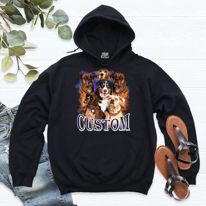 Custom Pet Long Sleeve Shirt With Dog Photo, Personalized Pet Sweater ...