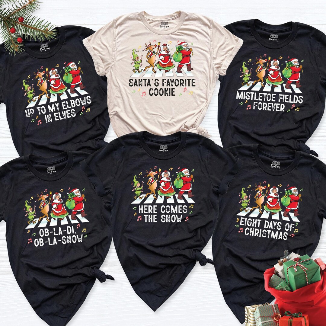 Custom Santa’s Favorite Christmas Family Matching Tee Shirt ...