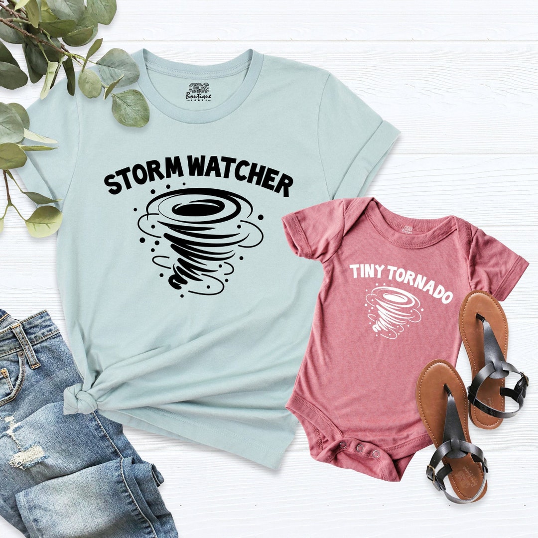 Tornado Mama and Me Shirt Tiny Big Tornado Tee Storm Watcher Shirts ...