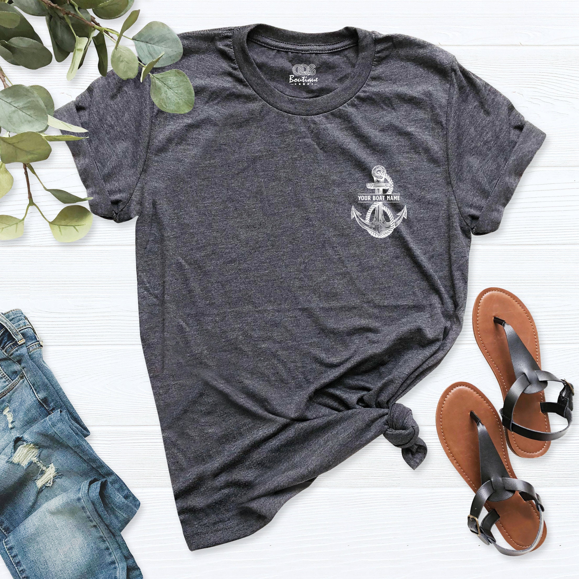 Custom Boat Shirt, Gift for Boat Owner, Personalized Boat Name Shirt ...