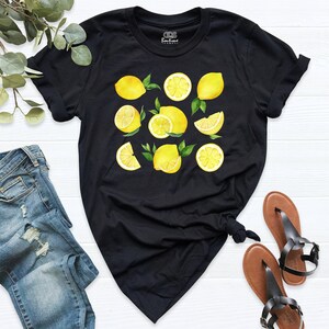 Lemons Shirt, Botanical Shirt, Cottagecore Shirt, Lemons Tee, Cute ...