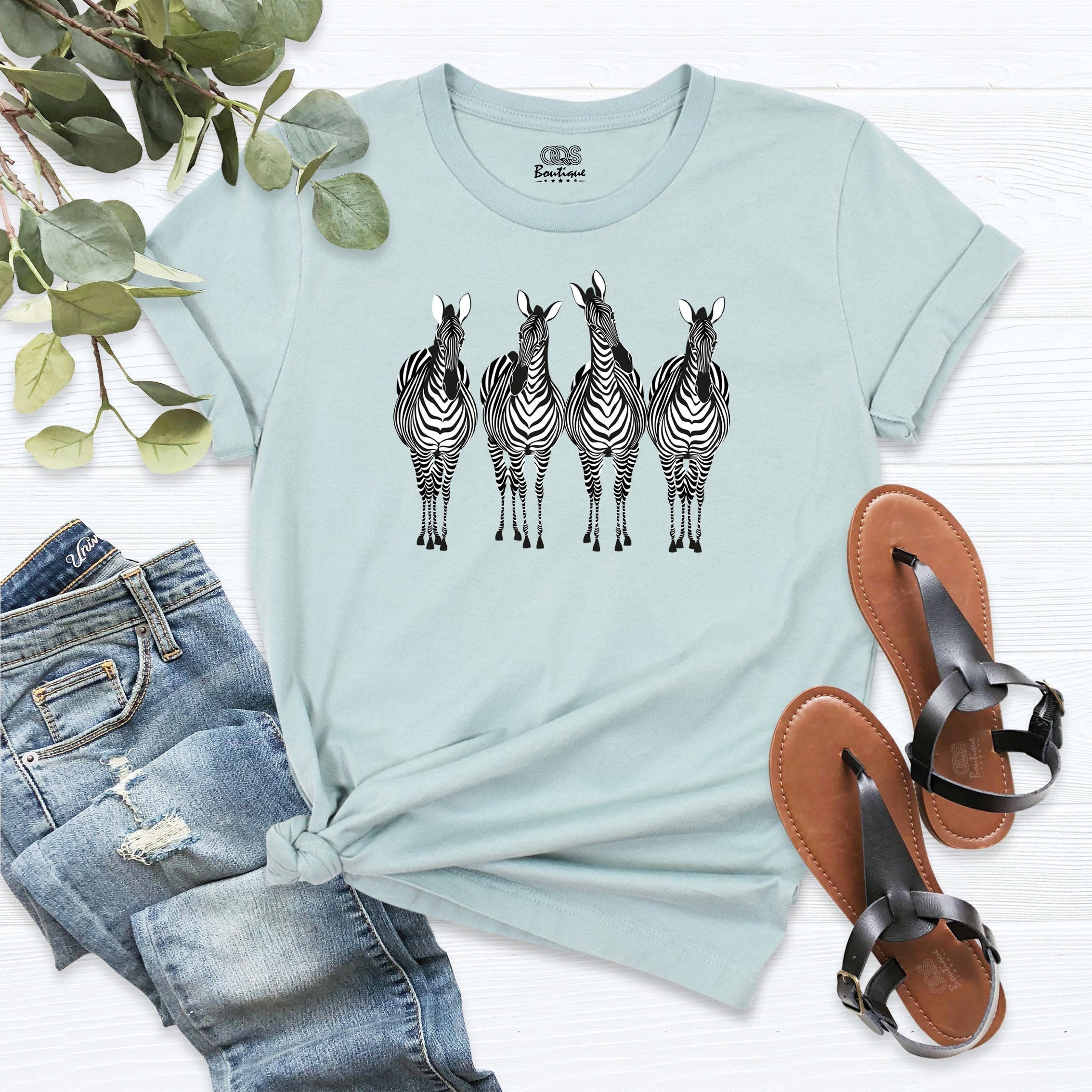 Zebra Print T Shirts