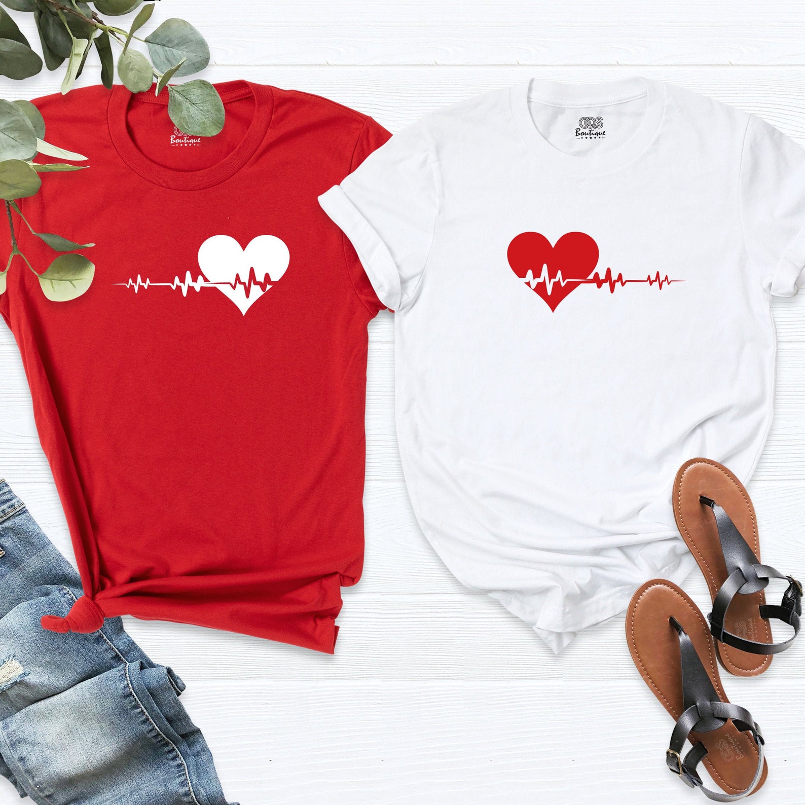 Valentines Day Shirt Heart Beat Shirt Couple Matching Shirt - Etsy