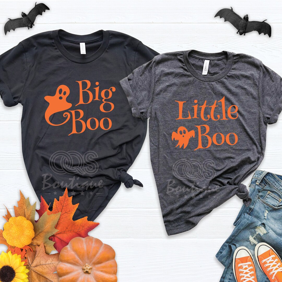 Big Boo Little Boo Shirt, Halloween Sibling Shirt, Matching Halloween ...