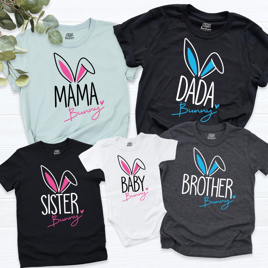 Bunny Family Shirts, Customizable Bunny Shirts, Family Matching Bunny ...
