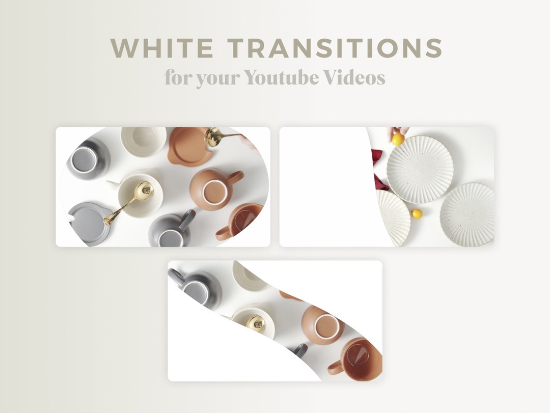 White Transitions for Youtube Videos Minimalistic Videos Lifestyle ...