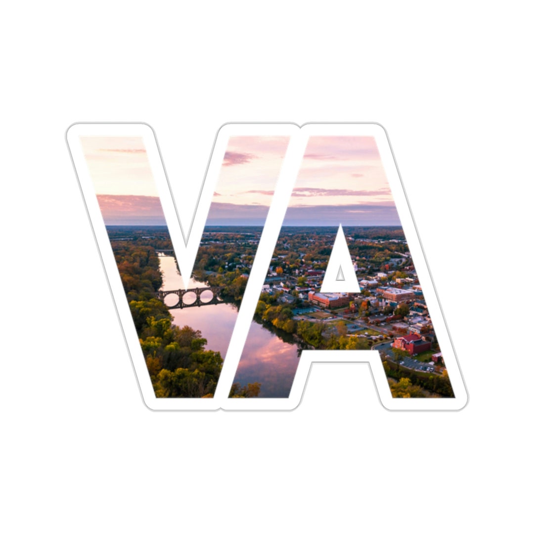 Virginia State Abbreviation Sticker - Etsy