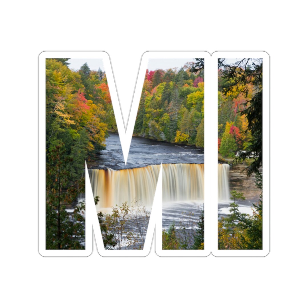 Michigan State Abbreviation Sticker - Etsy