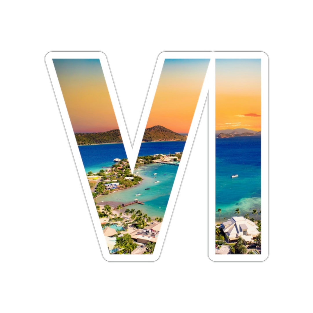 Virgin Islands Abbreviation Sticker - Etsy