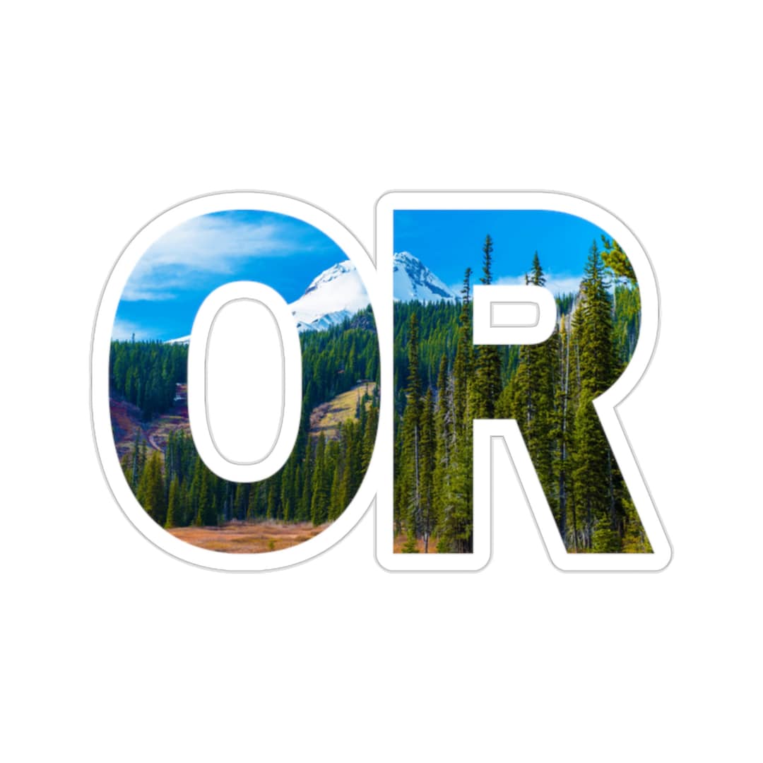Oregon State Abbreviation Sticker - Etsy