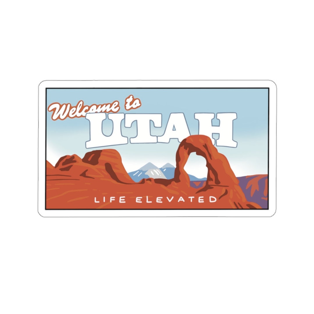 Welcome to Utah Sticker - Etsy