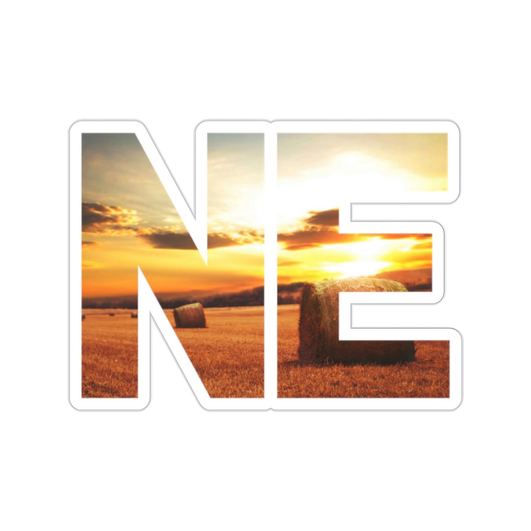 Nebraska State Abbreviation Sticker - Etsy