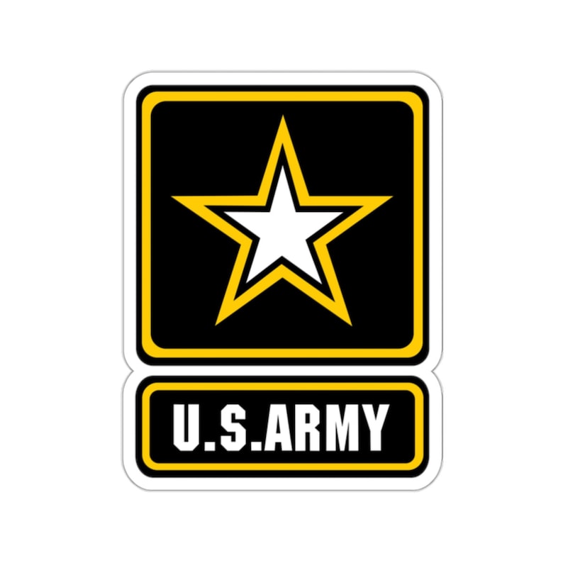 US Army Star Vinyl Sticker - Military Decal - Etsy