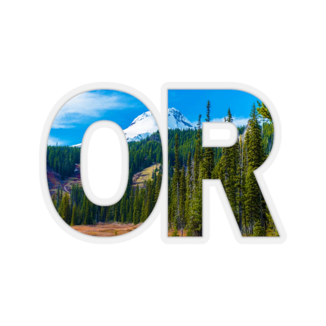 Oregon State Abbreviation Sticker - Etsy