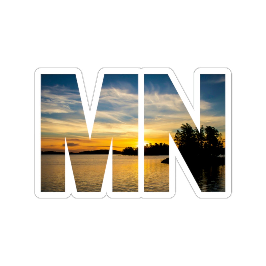 Minnesota State Abbreviation Sticker North Shore - Etsy