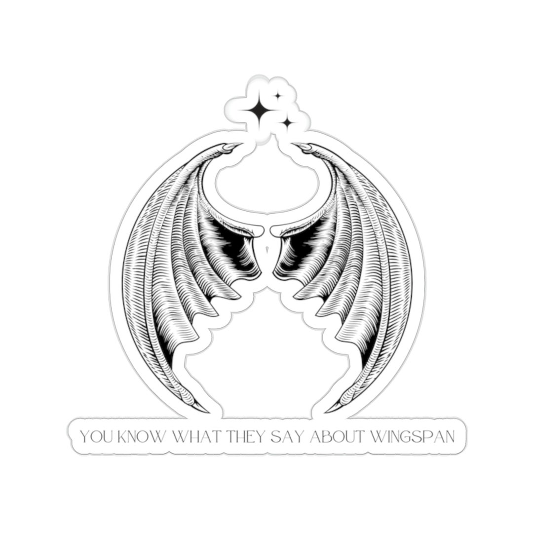 ACOTAR Wingspan Bat Boy Sticker - Etsy