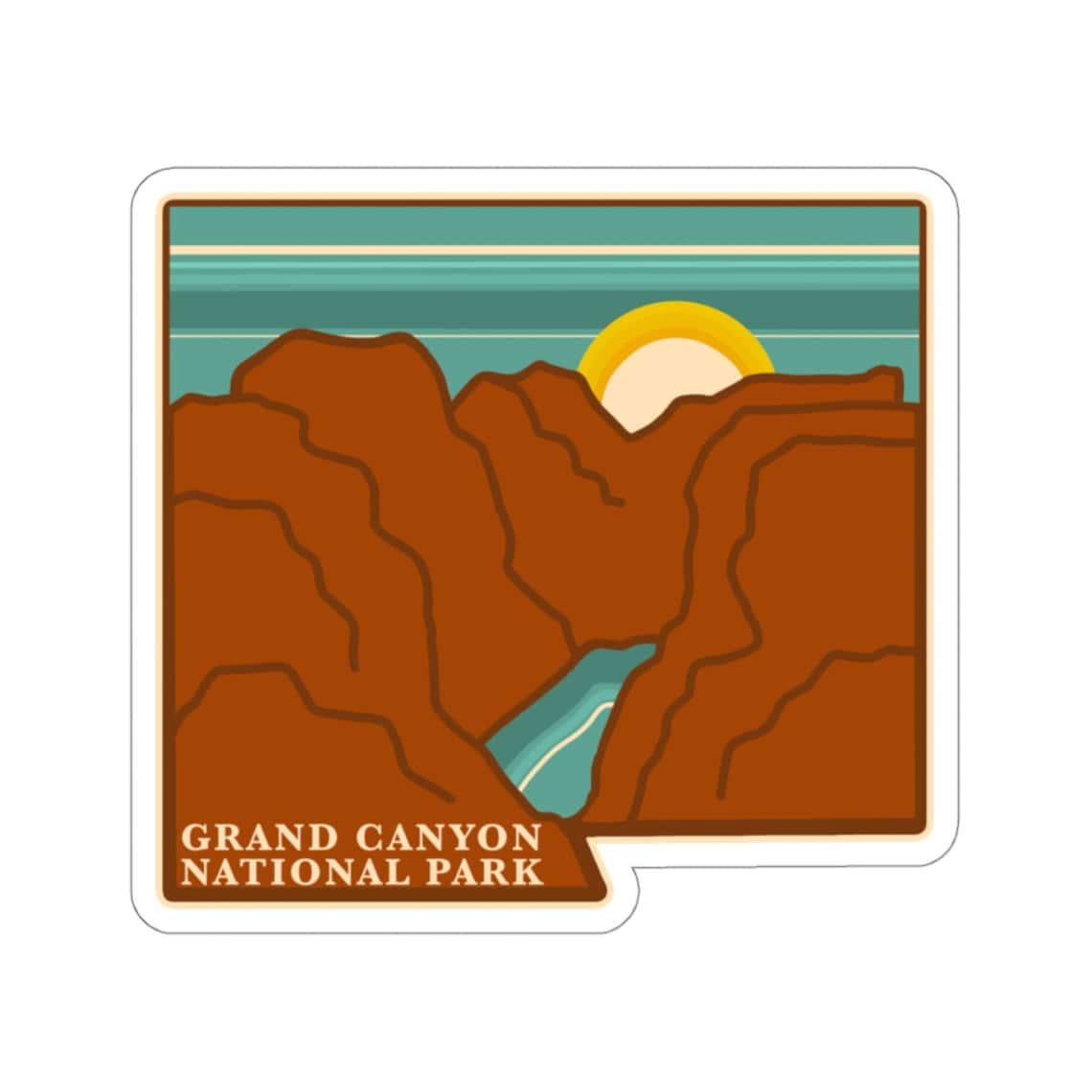 Grand Canyon National Park Sticker - Etsy