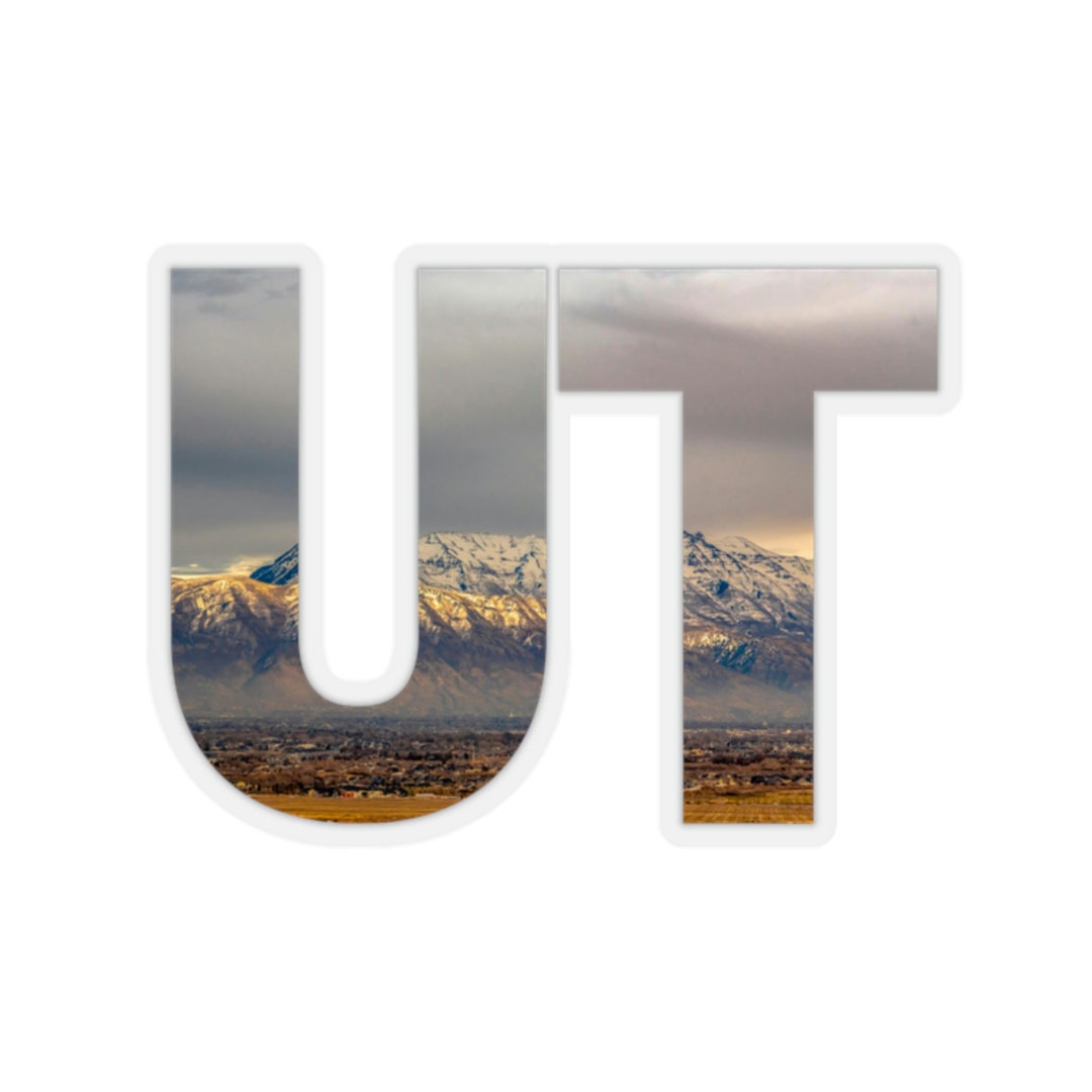 Utah State Abbreviation Sticker Etsy Utah State Abbreviation Sticker Etsy