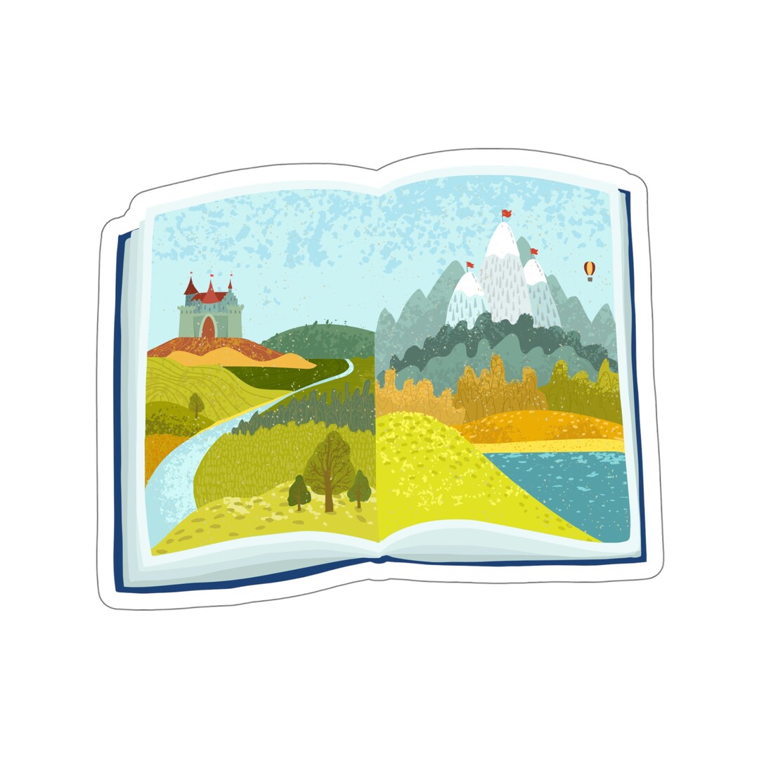 Fairy Tale Castle Book Sticker - Etsy