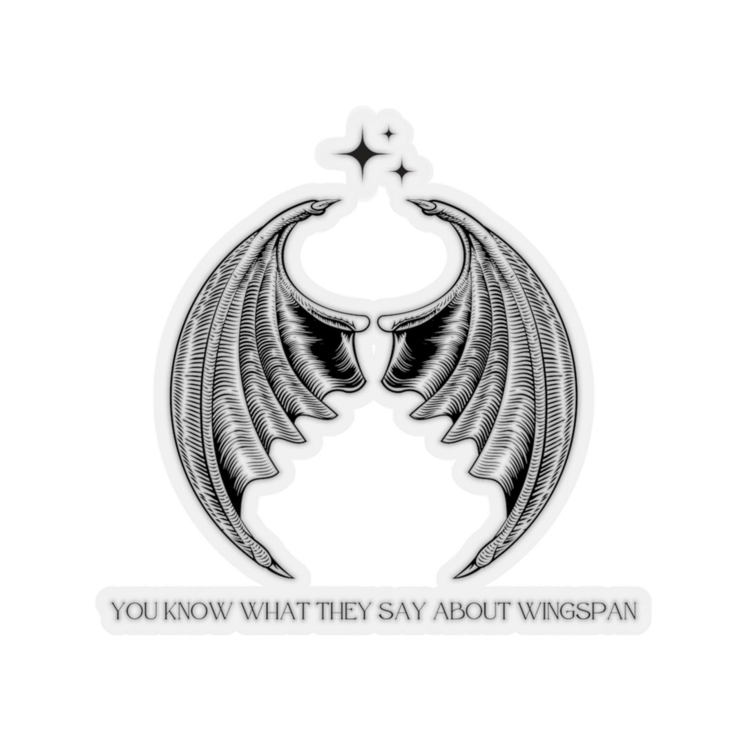 ACOTAR Wingspan Bat Boy Sticker - Etsy