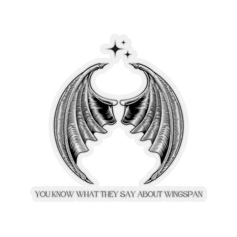 ACOTAR Wingspan Bat Boy Sticker - Etsy