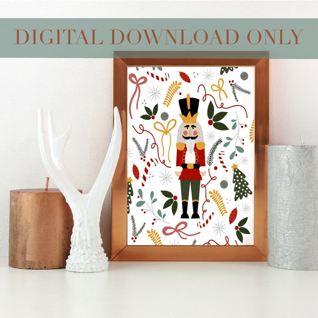 Nutcracker Christmas Print // Digital Download Only - Etsy