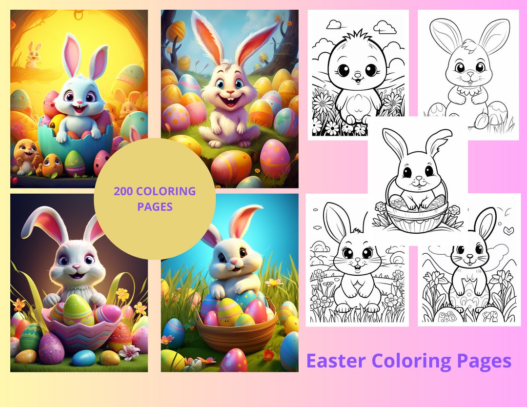 200 Easter Coloring Pages for Kids, Cute Coloring Pages for Kids ...