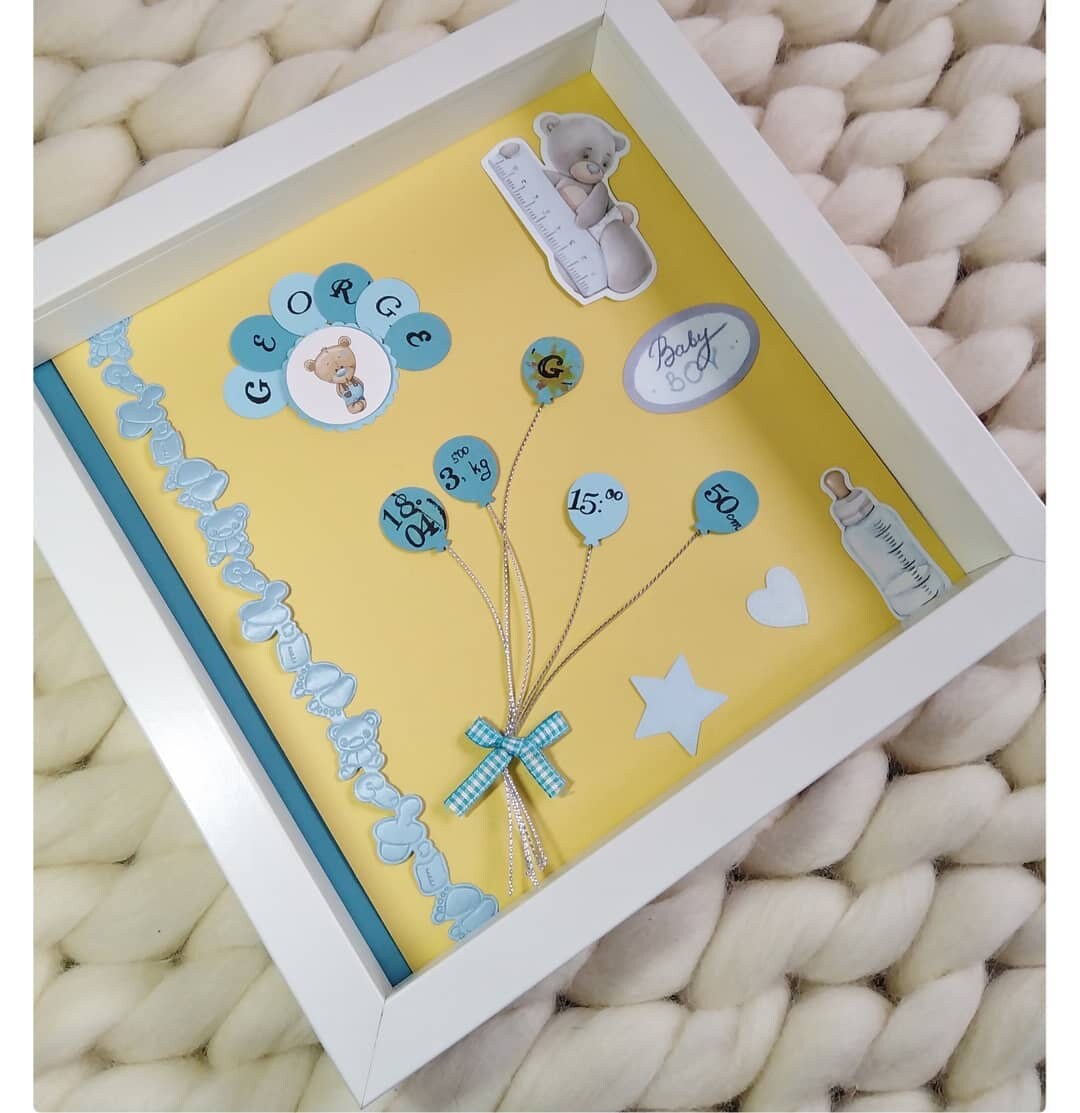 Personalized Newborn Baby Frame, Baby Name Gift, Baby Boy, Personalized ...