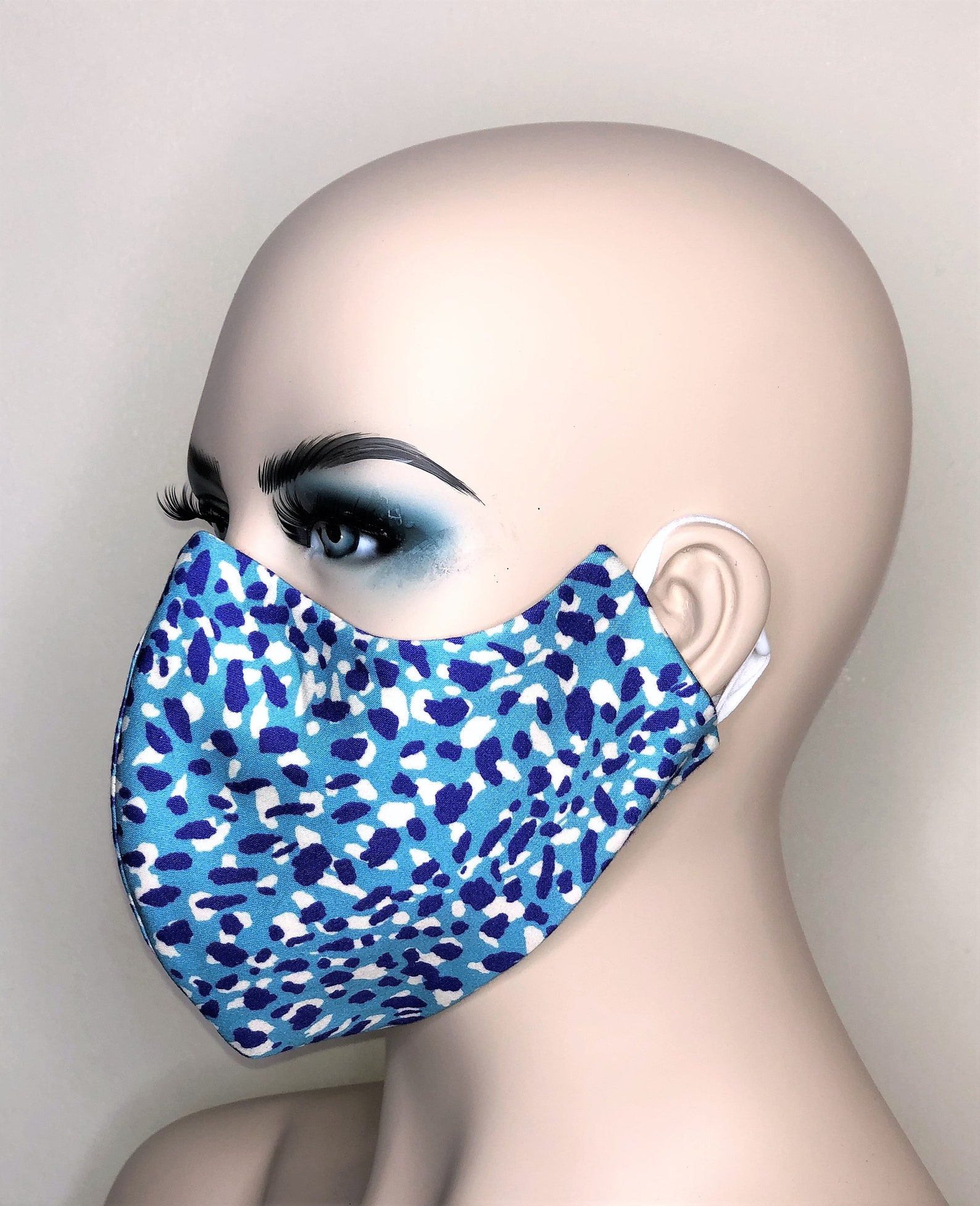 Blue Sky Face Mask Couture Face Mask Designer Face Mask | Etsy