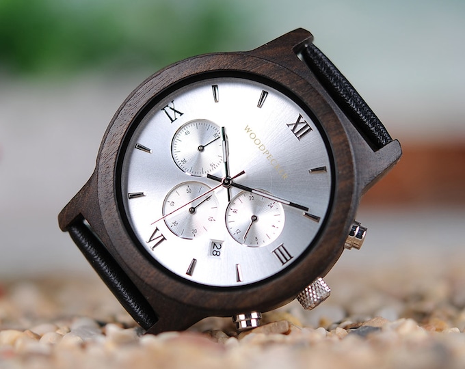 Engraved Mens Watch With Leather Strap | wooden Watch, Mens Watch ...