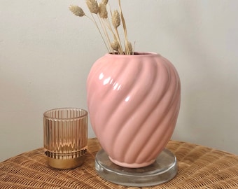 Pink Swirl Vase | Etsy
